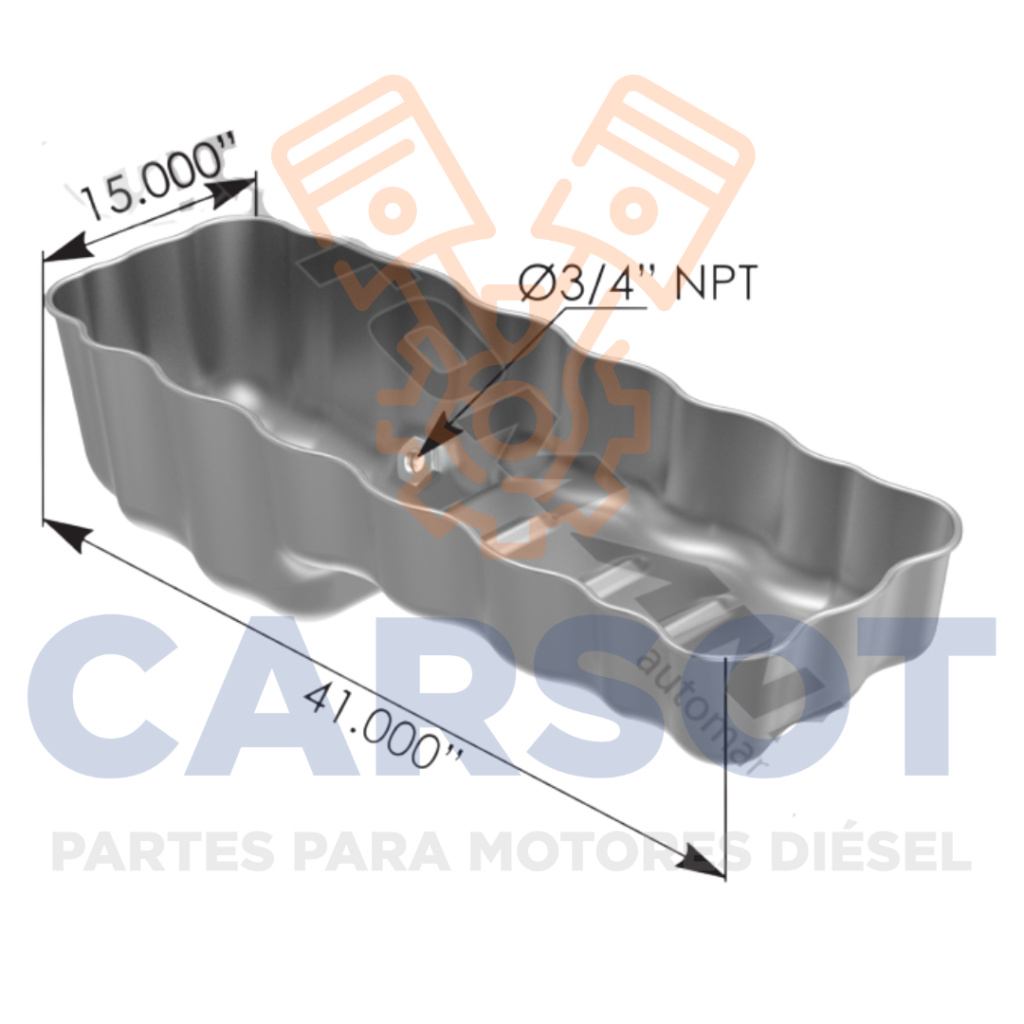 CARTER ACEITE MAXXFORCE 13L 3005805C91 3005821C91 - SUDIPARTS